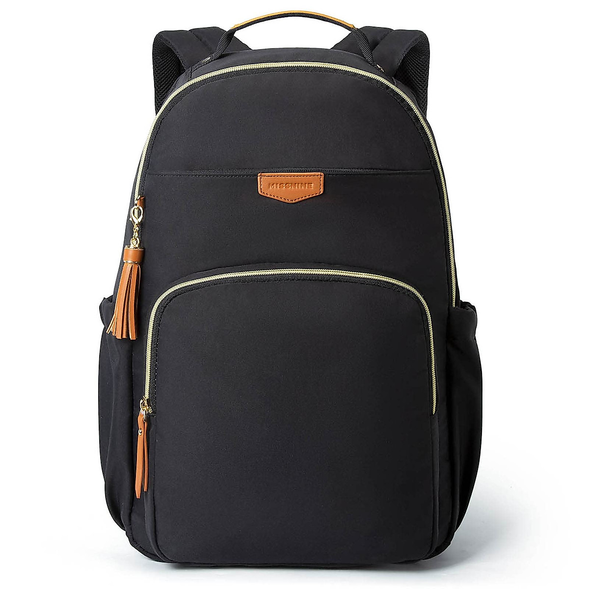 Missnine Laptop Backpack for School Travel Women 15.6 Inch Computer Back Pack with Charging Port Water Repellent Bookbag Lightweight