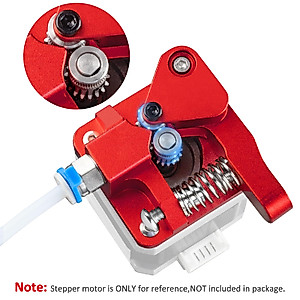 Redrex Dual Gear Ender 3 Extruder with Two Washers Metal Drive Feeder Upgrade Kit Compatible with Creality Ender 3 V2 Pro,Ender 3 Neo Series,CR10 3D Printer TPU Filament Supported(Motor Shaft>20mm)