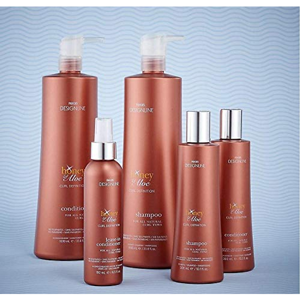 DESIGNLINE Honey & Aloe Shampoo, 10.1 oz - Regis Gently Cleanses and Helps Create Frizz-Free Better Defined Curls