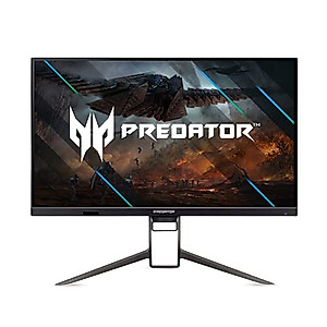 Acer Predator XB323QU NVbmiiphzx 31.5" WQHD 2560 x 1440 Gaming Monitor | G-SYNC Compatible | Agile-Splendor IPS 400 | Up to 170Hz Refresh Rate | Up to 0.5ms | TUV/Eyesafe | Display Port & 2 x HDMI 2.0