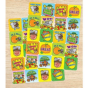 Carson Dellosa 120 Fall Stickers for Kids, 6 Sheets of Pumpkin, Autumn Leaves, Scarecrow & Positive Affirmations Incentives for Prizes, Reward Chart, School Supplies for Teachers, Classroom Must Haves