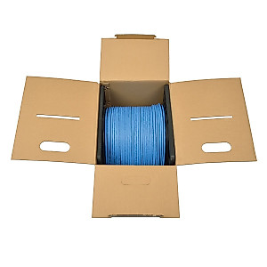 TRIPP LITE Cat6 Bulk Solid-Core Cable, Plenum-Rated PVC (CMP), Gigabit, Blue, 1000' (N224-01K-BL)