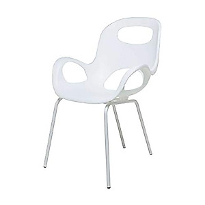 Umbra Oh Chair, Comfortable Seating Indoors and Outdoors, Weather-Resistant, White