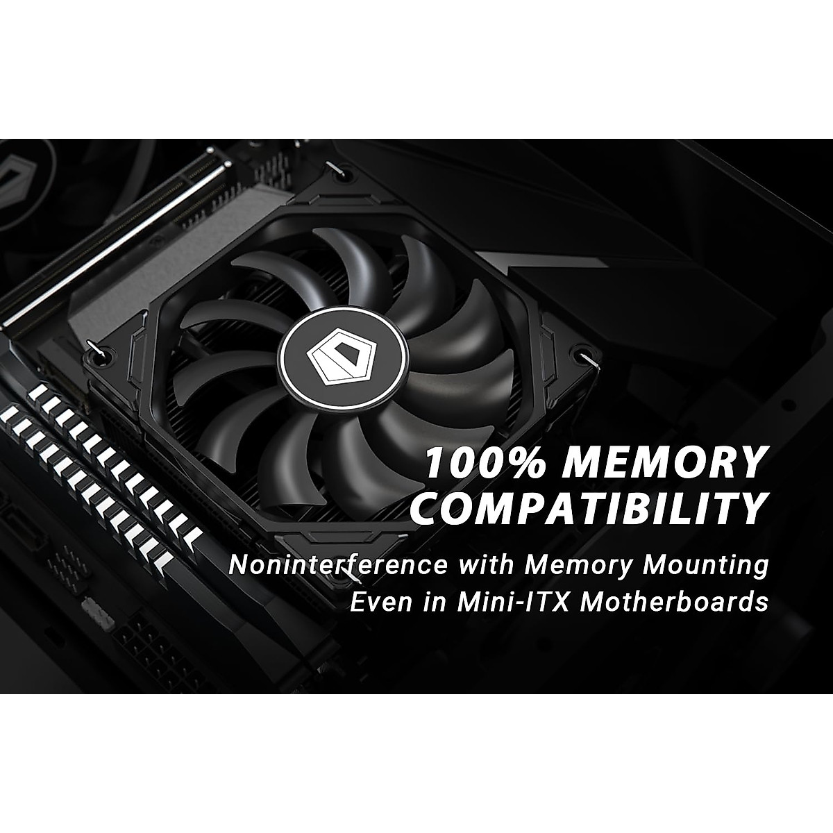 ID-COOLING IS-40X V3 45mm Height Low Profile CPU Cooler 4 Heatpipes CPU Air Cooler with 15mm Thickness Slim Fan Support Intel LGA1700/1200/115X; AMD AM5/AM4 For Desktop