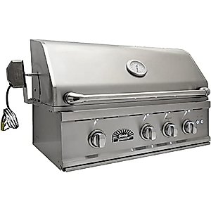 Sole Luxury TR 32-Inch Built-In Natural Gas Grill With Rotisserie