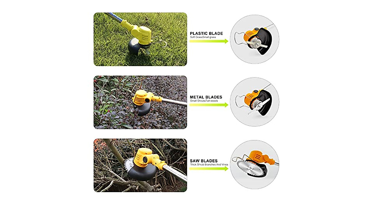 Powerful Cordless 3-in-1 Electric Weed Wacker & Edger