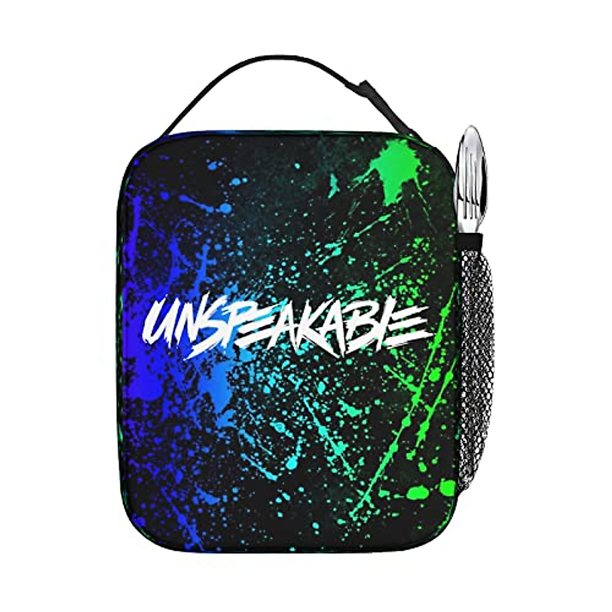 Xozamuek 2Pcs Game Merch for Kids,Anime Backpack with lunch box for Boys 3d Printed Lightweight Bookbag for Teen Kids 15.2 in -A2