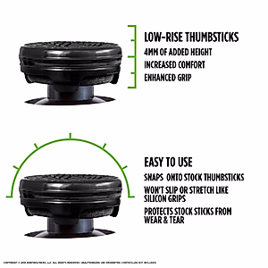 KontrolFreek Omni for Playstation 4 (PS4) and Playstation 5 (PS5) | 2 Performance Thumbsticks | 2 Low-Rise Concave | Black