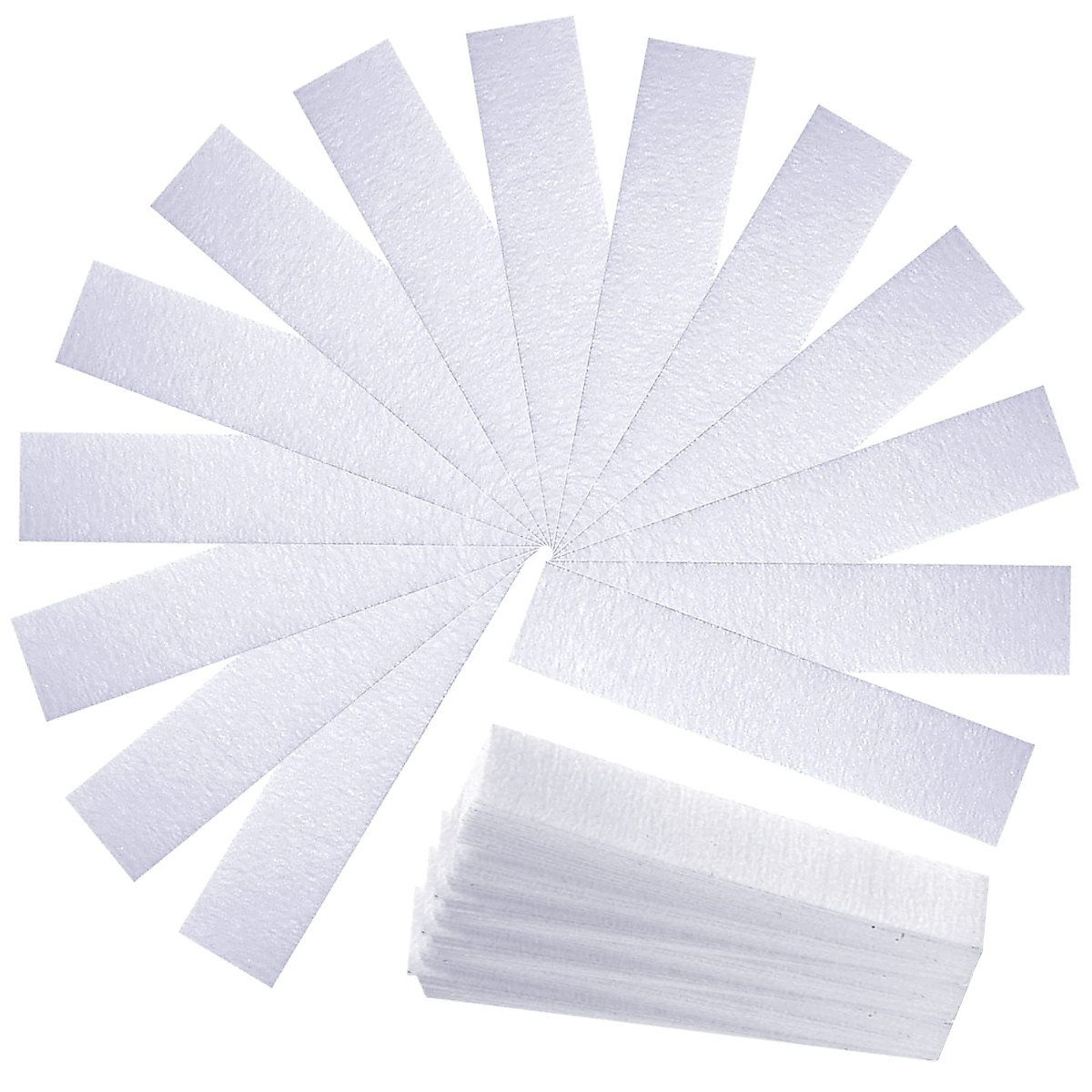 Maitys Eyebrows Small Wax Strips Kit Hair Removal Paper Facial Strips Epilating Pads for Women Men Eyebrow Body Face Arms Lip, 0.4 x 2.4 Inches, White, Wax Not Included(200 Pieces)