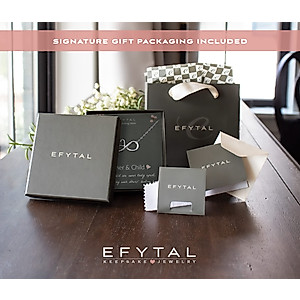 EFYTAL 925 Sterling Silver Infinity Heart Necklace, Best Birthday Gift Ideas for Women, Mom Necklaces for Mother's Day, Pendant Jewelry for Her