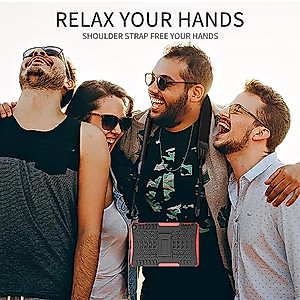 K Shockproof Case for Fire Max 11 with Screen Protector Rugged Hard Cover Protective Slim Case for Fire Max 11 Shoulder Strap (Green)