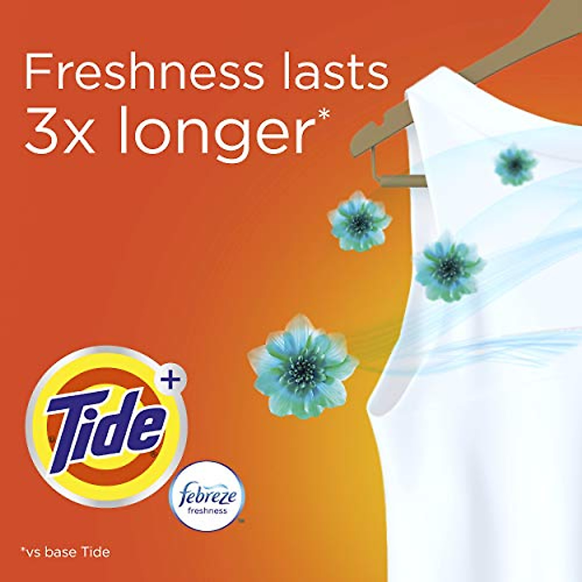 Tide plus Febreze Freshness Botanical Rain HE Turbo Clean Liquid Laundry Detergent, 46 oz, 29 loads (Packaging May Vary)