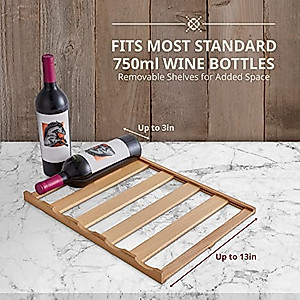 Schmecke 55 Bottle Compressor Wine Cooler Refrigerator | Large Freestanding Wine Cellar | 41f-64f Digital Temperature Control Wine Fridge For Red, White, Champagne or Sparkling Wine - Black