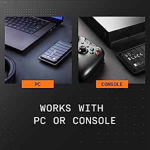 Western Digital 4TB P50 Game Drive SSD - Portable External Solid State Drive SSD, Compatible with Playstation, Xbox, PC, & Mac, Up to 2,000 MB/s - WDBA3S0040BBK-WESN