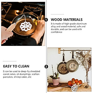 Healeved Pretzel Cookie Cutter Bunuelos with Handle Waffle Molds Rosettes Molds Funnel Cake Ring Bunuelo Maker Cookie Bunuelos Tool for Kitchen Baking Cooking Flower Aluminum Bunuelera