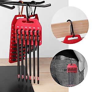 Protorq Long Impact Bit Set W/clip, 2 Phillips, 2 Square, T25 TORX, 6-Inch Length, 6-Piece,Industrial Strength, 1/4" Hex Shank