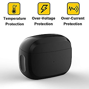 Lopnord Charging Case Compatible with Jabra Elite Active 65t / Elite 65t, Replacement Charger Case Only, Earbuds Protective Substitute Cover(Earbuds not Included) (Black)