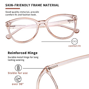 Madison Avenue 2 Pack Blue Light Blocking Glasses Oversized Cat Eye Blue Light Glasses for Women,Spring Hinges Anti Blue Ray Eyesatrain Computer Eyeglasses(Brown/Black)