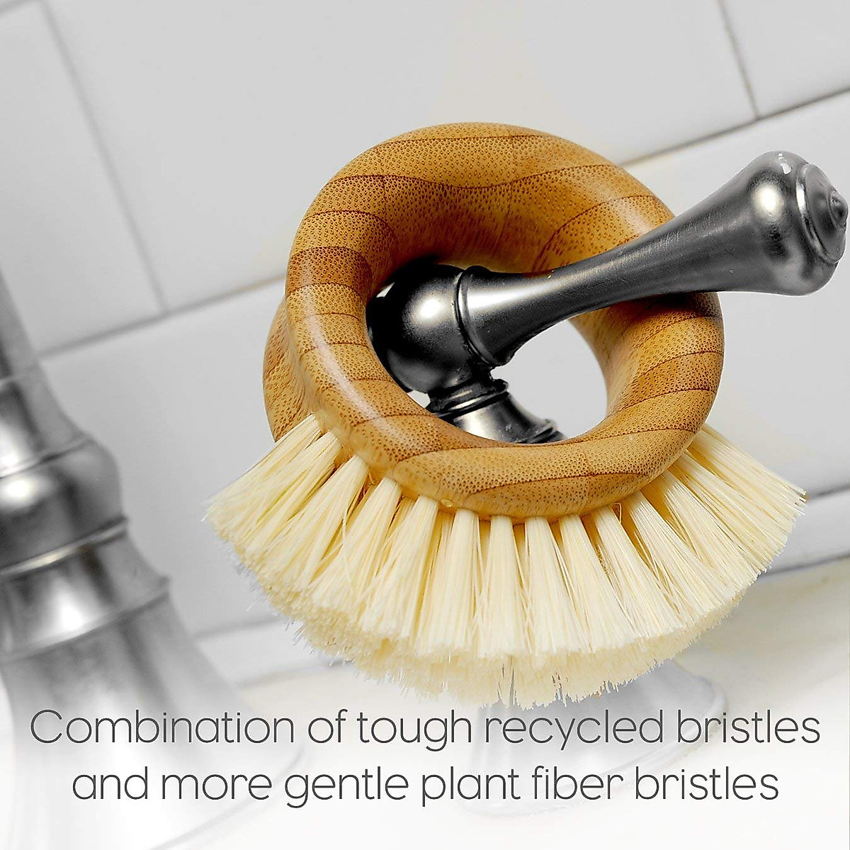 Full Circle Tater Mate Bamboo Brush