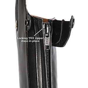 Dover Saddlery Ladies' Madison Field Boots, Size 7.5, Full Medium, Black