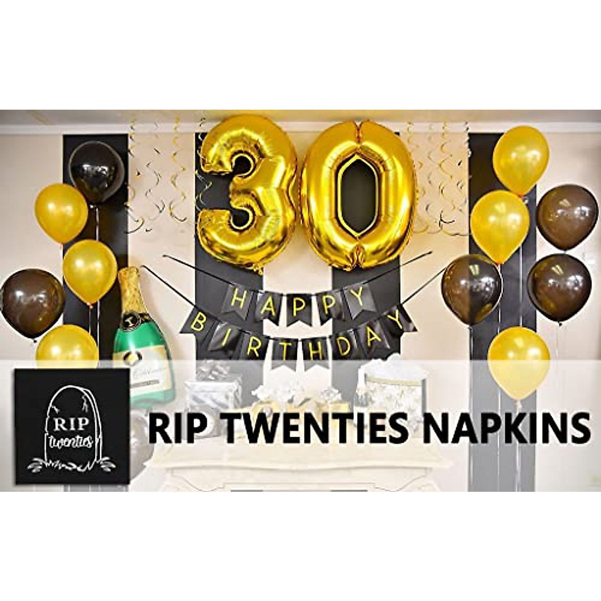 RIP Twenties Napkins,Death to My 20s Napkins, 30th Birthday Napkins,RIP to My 20s Birthday Decorations,Death to My 20s Birthday Decorations,30th Birthday Party Supplies(5 x 5 In, Silver Foil, 50-Pack)