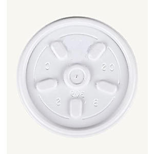 Mr Miracle 4 Ounce Foam Cup with Vented Lid in White. Hot and Cold Foods. For Ice Cream, Yogurt, Soup, Sauce, Takeout, Carryout. Model MM-4J6/6JL-100