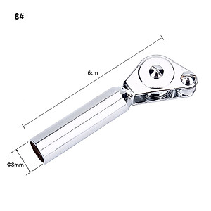 VGEBY Fishing Rod Tip-top Double Roller 5/6/7/8mm Inner Diameter for Boat Fishing Trolling (8#) Roller Rod Tip Fishing Rod Tip