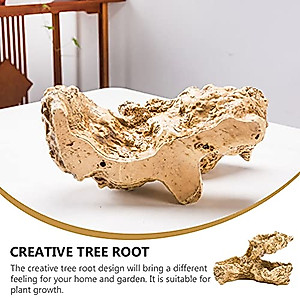 DOITOOL Tabletop Ornament Flowerpot Resin Clay Pot Cactus Desktop Flowerpot