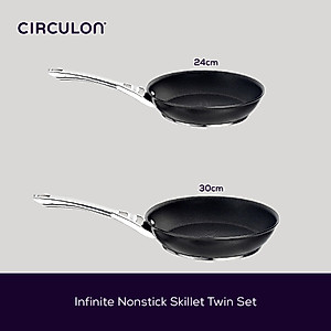 Circulon Infinite Hard Anodised Twin Pack 24Cm & 30Cm Skillets