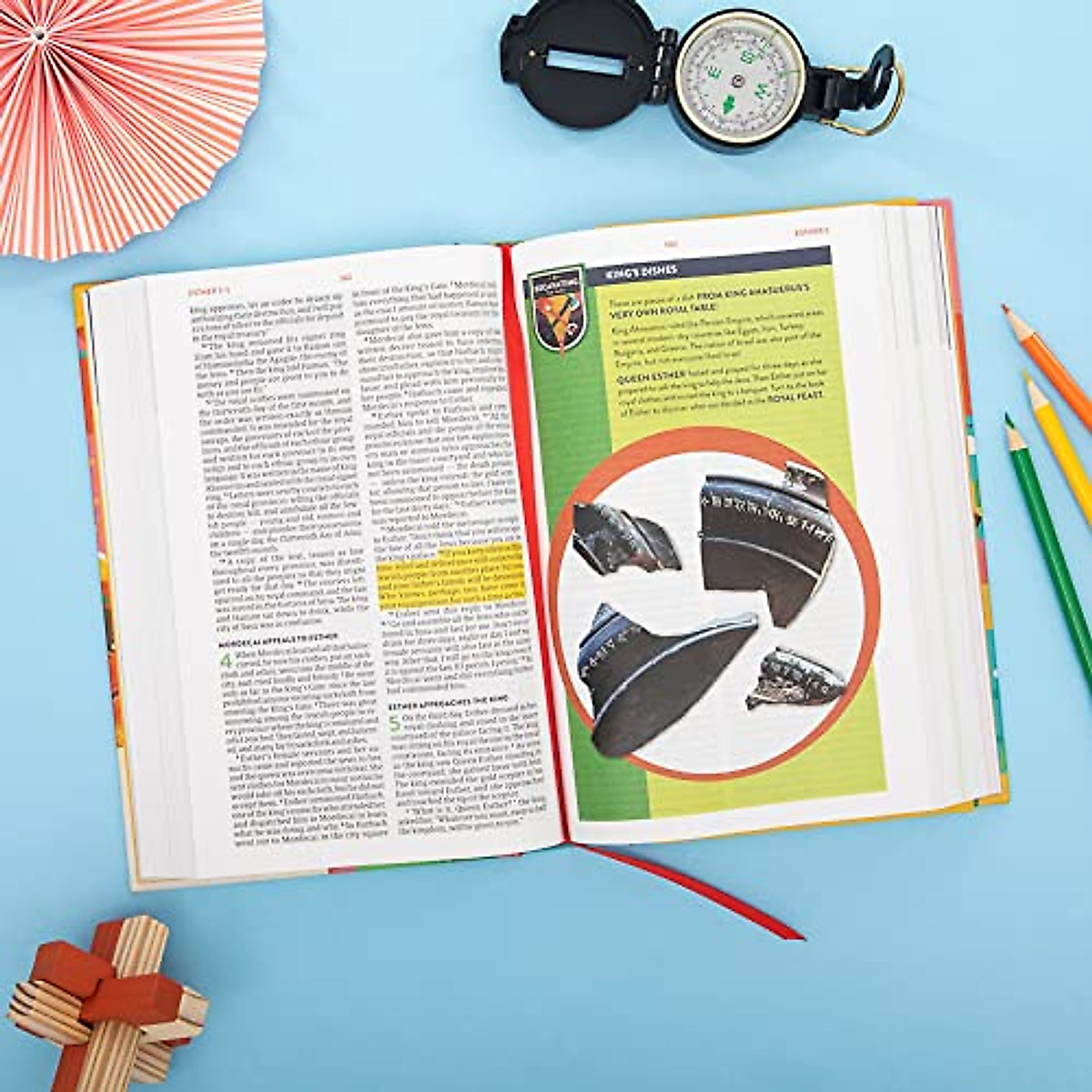 CSB Explorer Bible for Kids, Hardcover, Red Letter, Full-Color Design, Photos, Illustrations, Charts, Videos, Activities, Easy-to-Read Bible Serif Type