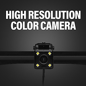 BOSS Audio Systems ELPC40B Backup Car Truck Rearview Reverse Camera - License Plate Mount, 170° Wide Angle Rear View, Low Light Visibility Back Up Cam