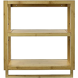 Sorbus Bamboo Wall Mounted Rack for Bathroom, Kitchen & More