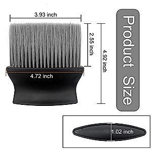 Ajxn Auto Interior Dust Brush, Car Cleaning Brushes Duster, Soft Bristles Detailing Brush Dusting Tool for Automotive Dashboard, Air Conditioner Vents, Leather, Computer,Scratch Free (Black)