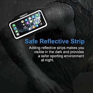 BUMOVE Running Armband for Samsung Galaxy M54 /A34 for iPhone 15/14/13/12/11Pro Max,XS Max,Sports Workouts Phone Arm Band with Card Holder (Black)