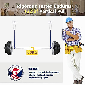 Furniture Anchors Wall Anchors (Pack of 10) with Thickened Bracket, Baby Proofing Anti Tip Furniture Straps Kit, for Dresser Bookcase Shelves and Earthquake Resistant