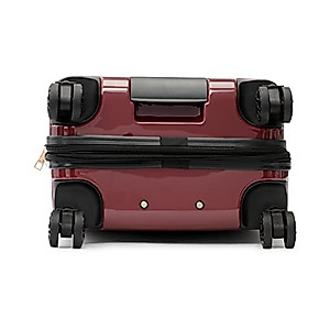 Karl Lagerfeld Paris Women's Carryon Spinner Wheels Hardside, Burgundy, One Size