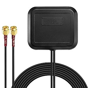 Bingfu 4G LTE Adhesive Magnetic Mount Antenna MIMO SMA Male 4G LTE Antenna Compatible with 4G LTE Wireless Router Home CPE Router Mobile Modem Hotspot Industrial IoT Router Cellular Gateway