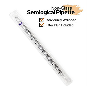 JET BIOFIL Disposable Serological Pipette, Sterile, Individually Wrapped, All Sizes (25 mL, 50)