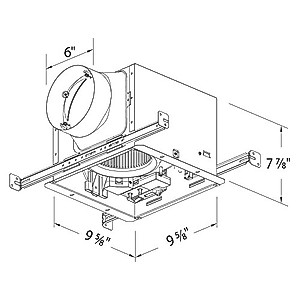 Delta Electronics (Americas) Ltd. SIG80-110DLED BreezSignature BreezSignature-SIG80-110DLED-80/110 Exhaust Fan/LED Night-Light with Dual Speed, 80/110 CFM
