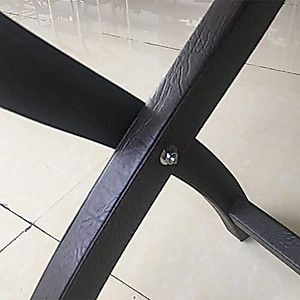 HAVMAK Guest Room Luggage Rack, Folding Suitcase Stand Luggage Rack, Folding with Back Curve Leg Luggage Rack Suitcase Stand Wooden Luggage Rack for Hotel Room (Color : Brown, Size : 60x45x67.5cm)