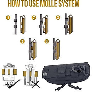 JOCTUBO Tactical Glasses Case Molle Glasses Pouch. Portable Eyeglasses Cases Eyewear Box. Eyeglass Case with Clip (Black)