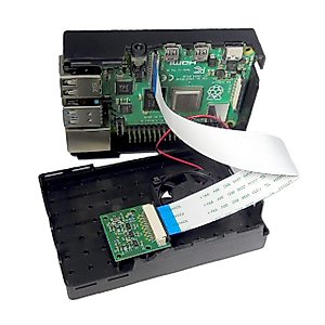 Raspberry Pi 4 Case - Pi-Blox Enclosure (Black)