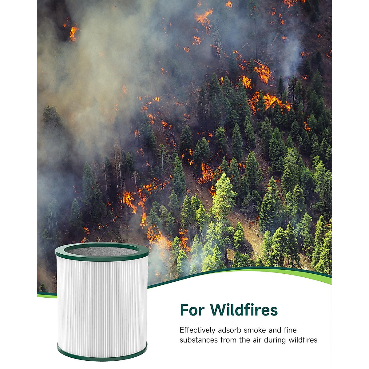 2-Pack TP01 TP02 Filter Replacement Kit for Dyson Pure Cool Air Purifier, H13 True HEPA Filter, Replace Part 968126-03