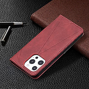 Fansipro Wallet Folio Case for SAMSUNG Galaxy A40, Premium PU Leather Slim Fit Cover for Galaxy A40, 2 Card Slots, 1 Transparent Photo Frame Slot, Easy Fit, Red