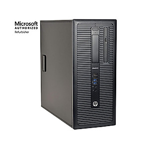 HP EliteDesk 800 G1-T, Intel Core i7-4790 3.6GHz, 16GB RAM, 250GB Solid State Drive, DVD, Windows 10 Pro 64Bit (Renewed)