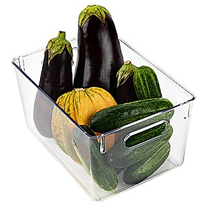 Homeries Pantry Organizer And Storage bins, Clear Cabinet Organizers And Storage for Kitchen, Pantry, Cabinets, Countertops, for Storing Packets, Spices, Sauce, Snacks, Cans, (Fruits Organizer)