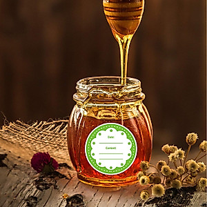 Canning Labels for Jars to Write On,Christmas Homemade with Love Stickers Food Storage Tags Container Christmas Decoration for Mason Jar,Bakery,Crafts,Organizing,2 Inch Stickers 500 Pcs Per Roll