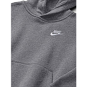 Nike Baby Boy's Club Fleece Pullover Hoodie (Toddler) Carbon Heather 2T (Toddler)