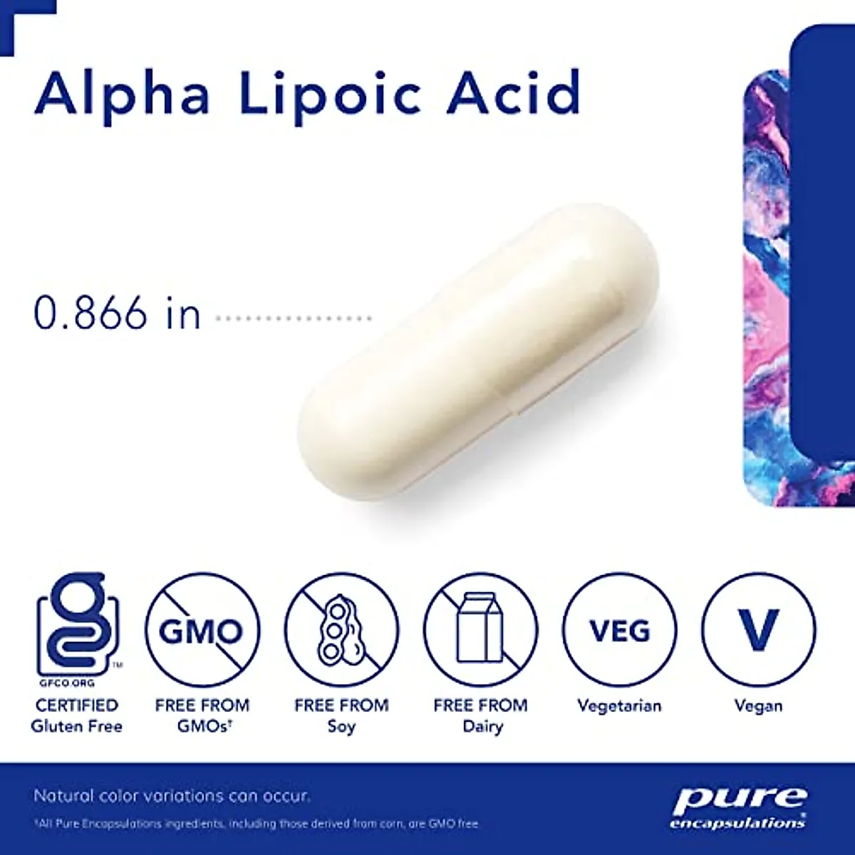 Pure Encapsulations Alpha Lipoic Acid 100 mg | ALA Supplement for Liver Support, Antioxidants, Nerve and Cardiovascular Health, Free Radicals, and Carbohydrate Support* | 120 Capsules