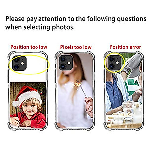 AnNengJing Custom iPhone 11 6.1 in Cases Soft TPU Bumper Crystal Clear Shock Absorbing Cover Personalized Photo Phone Cases for iPhone 11 6.1"
